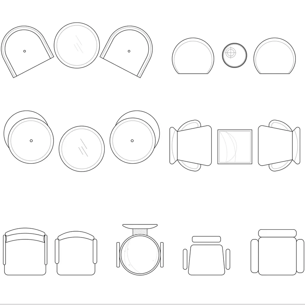 chair combinations blocks | opencadlibrary